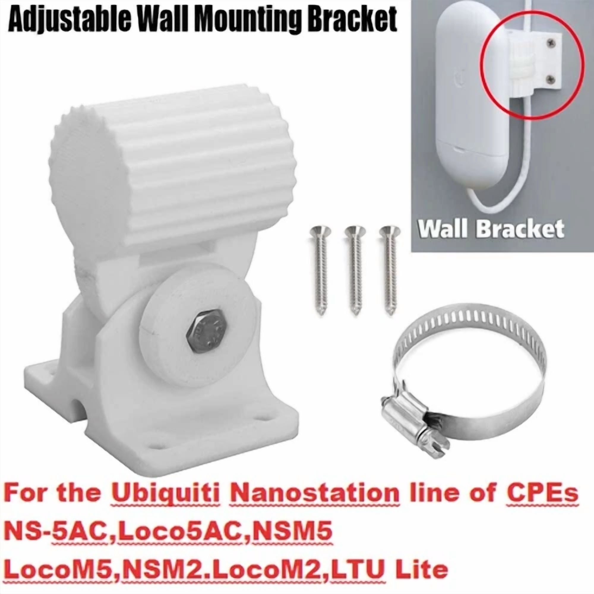 RHEA- For Ubiquiti Nanostation Wall Bracket Loco5Ac Ns-5Ac Locom5 M5 ...