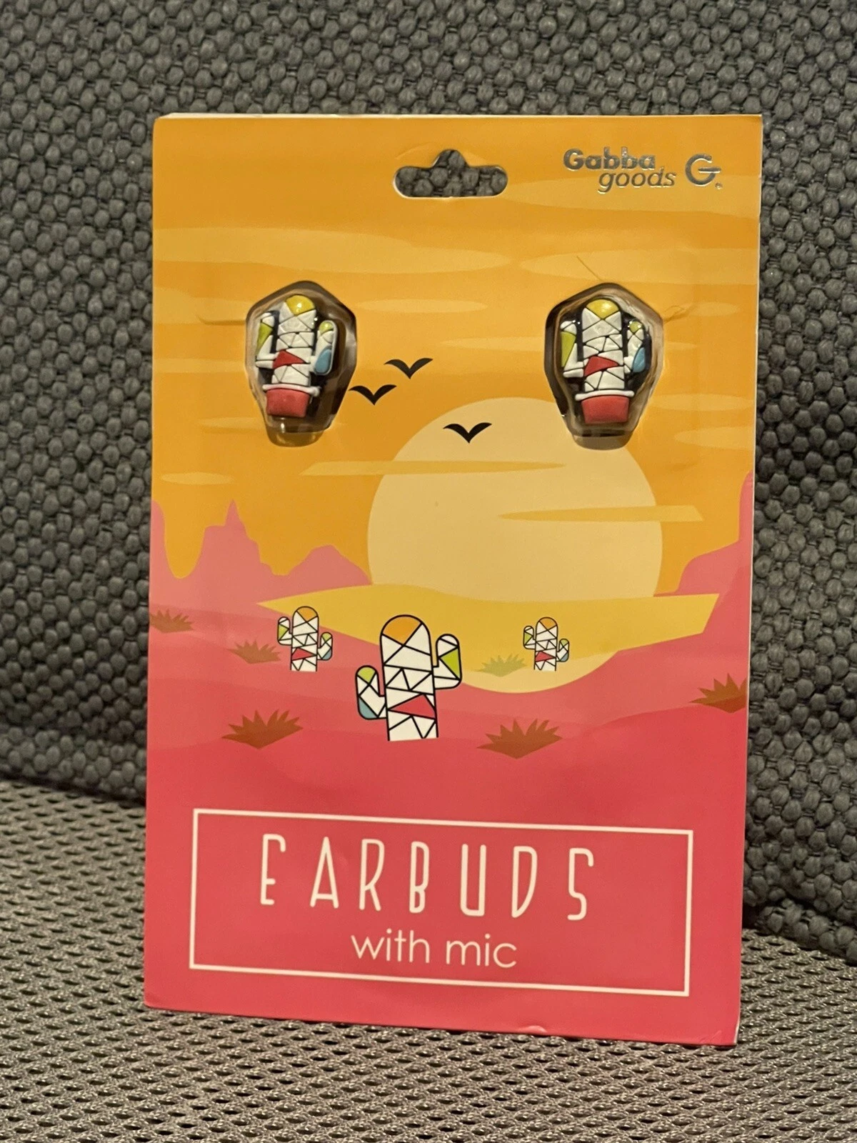 RHEA- Gabba Goods Silicone Earbuds With Microphone Cactus New Head ...