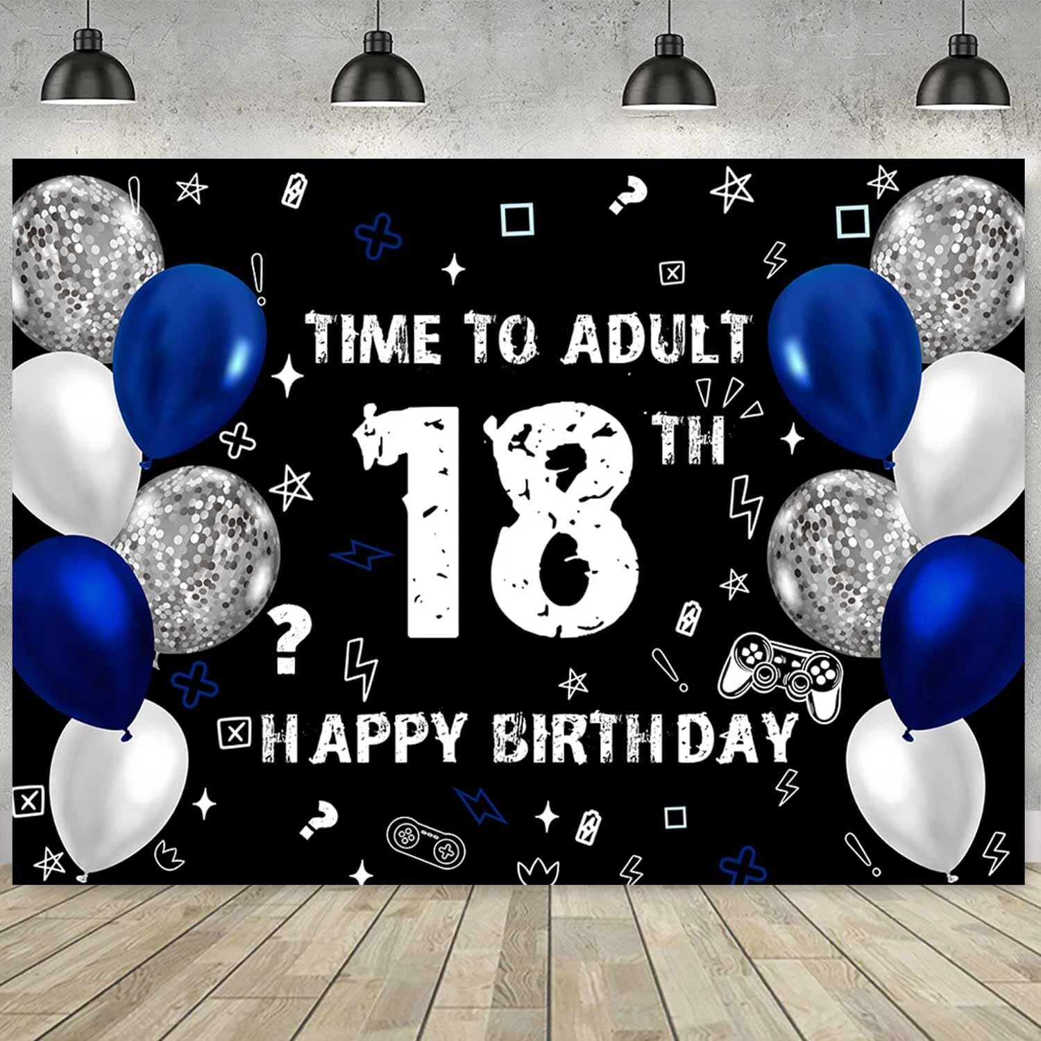 RHEA- Happy 18Th Birthday Banner Photography Backdrop Sign Wall Photo ...