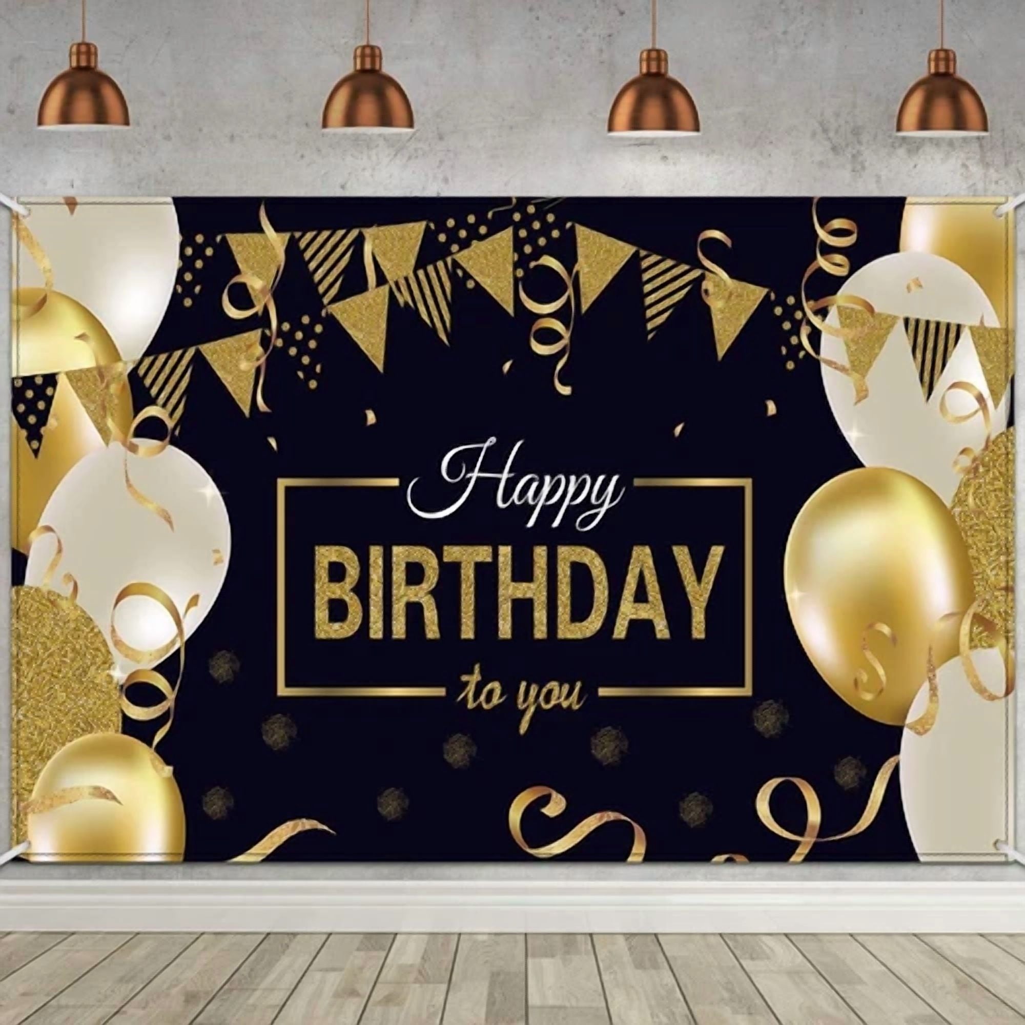 RHEA- Happy Birthday Backdrop Banner Photo Booth Backdrop Background ...