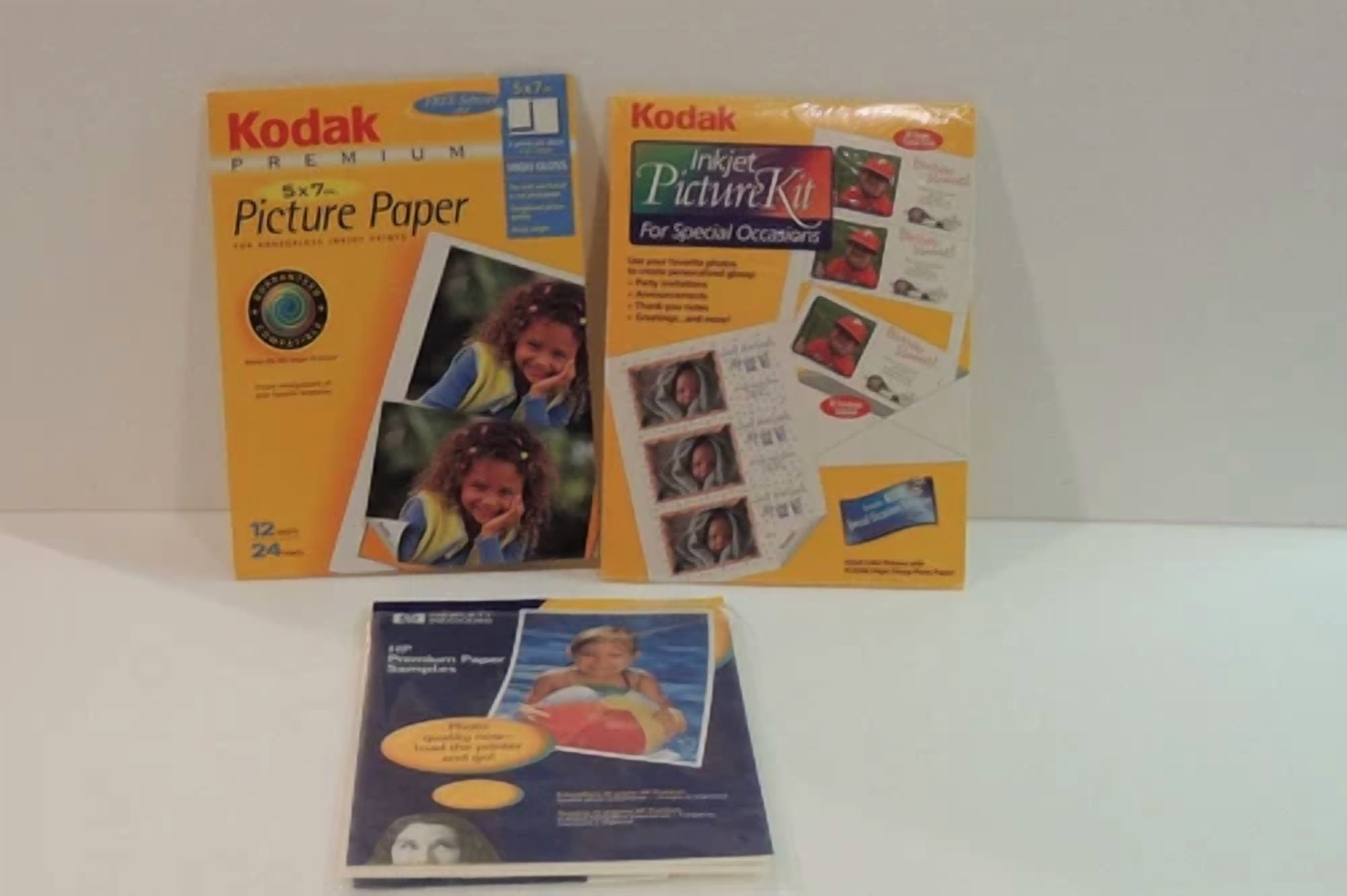 RHEA- Kodak Ink Jet Photo Kit Specialty Set 3 Different Greeting Cards ...