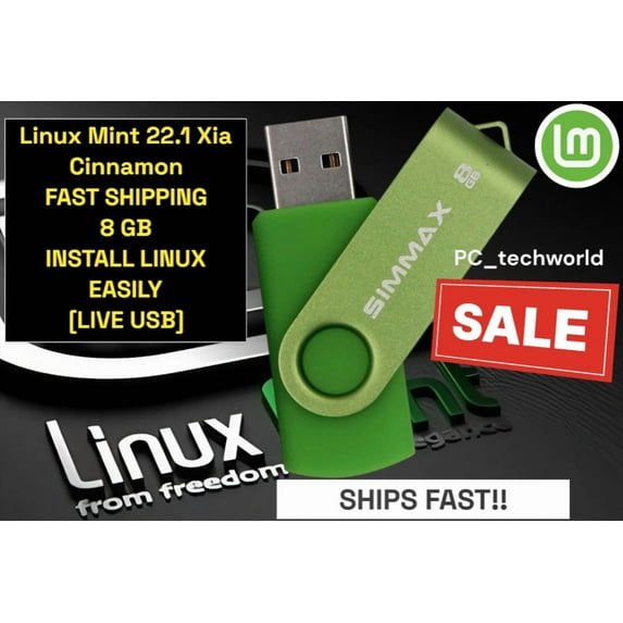 RHEA- Linux Mint Cinnamon 64Bt 8Gb Bootable Usb Linux Bootable Live ...