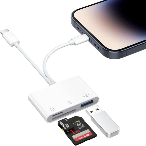 RHEA- Moko Sd Card Reader For Iphone/Ipad, Usb C Memory With Sd/Tf ...