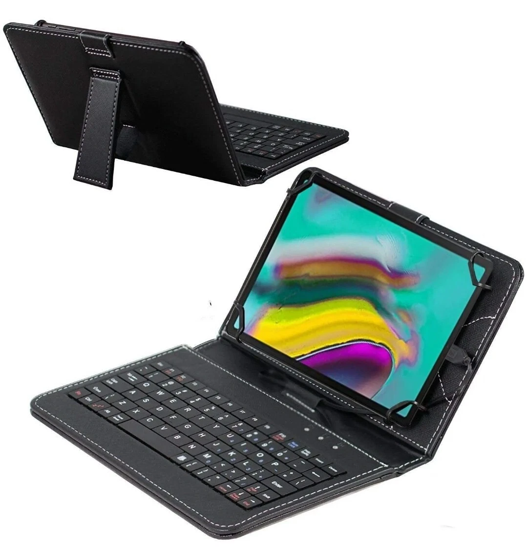 RHEA- Navitech Voyager Keyboard Series Pu Leather Case For 10" Tablet ...