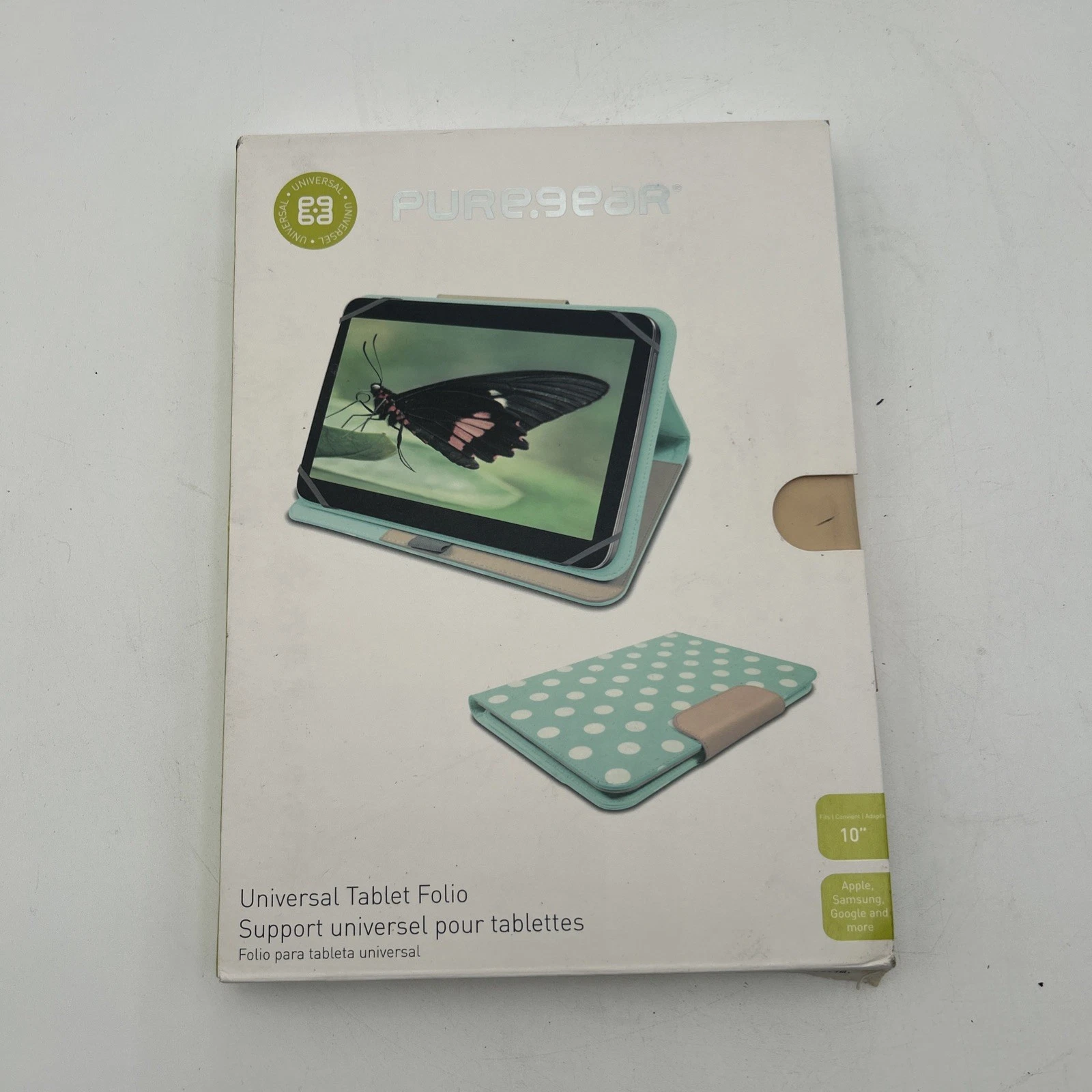 RHEA- New Pure Gear Universal Polka Dot Tablet Folio For 10 Inch ...