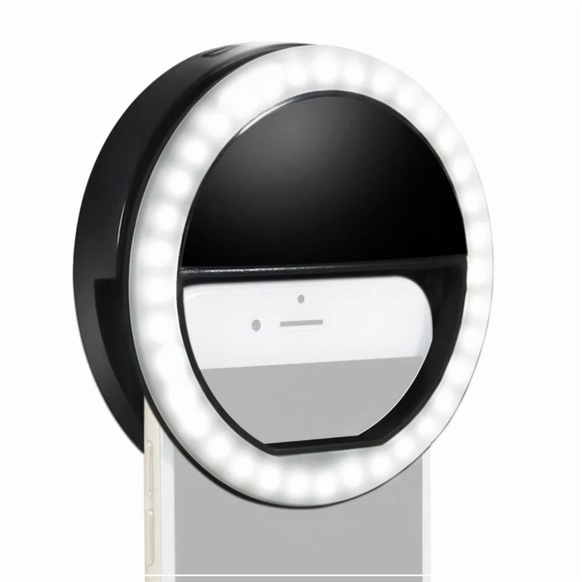 RHEA- New Soft Light Cell Phone Selfie Ring Light W/ 3 Settings Black ...