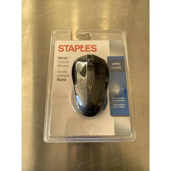 RHEA- New Staples Wireless Optical Mouse Pc Mac, Nano Usb Receiver ...
