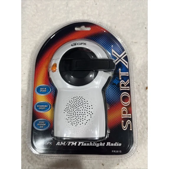 RHEA- Nib Gpx Sportx Am/Fm Flashlight Radio Model Fr2815 - Walmart.com