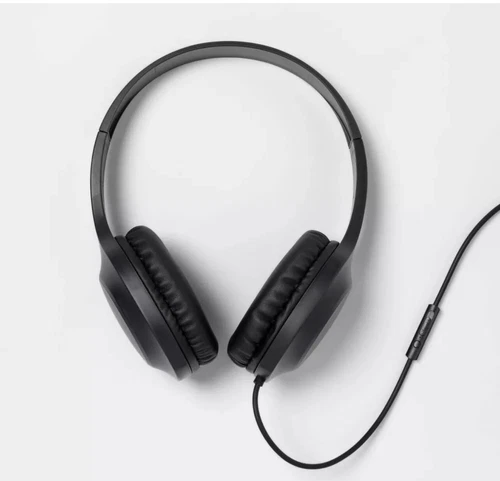 RHEA- On-Ear Headphones Heyday Wired 3.5Mm Jack With Mic & Remote Black ...