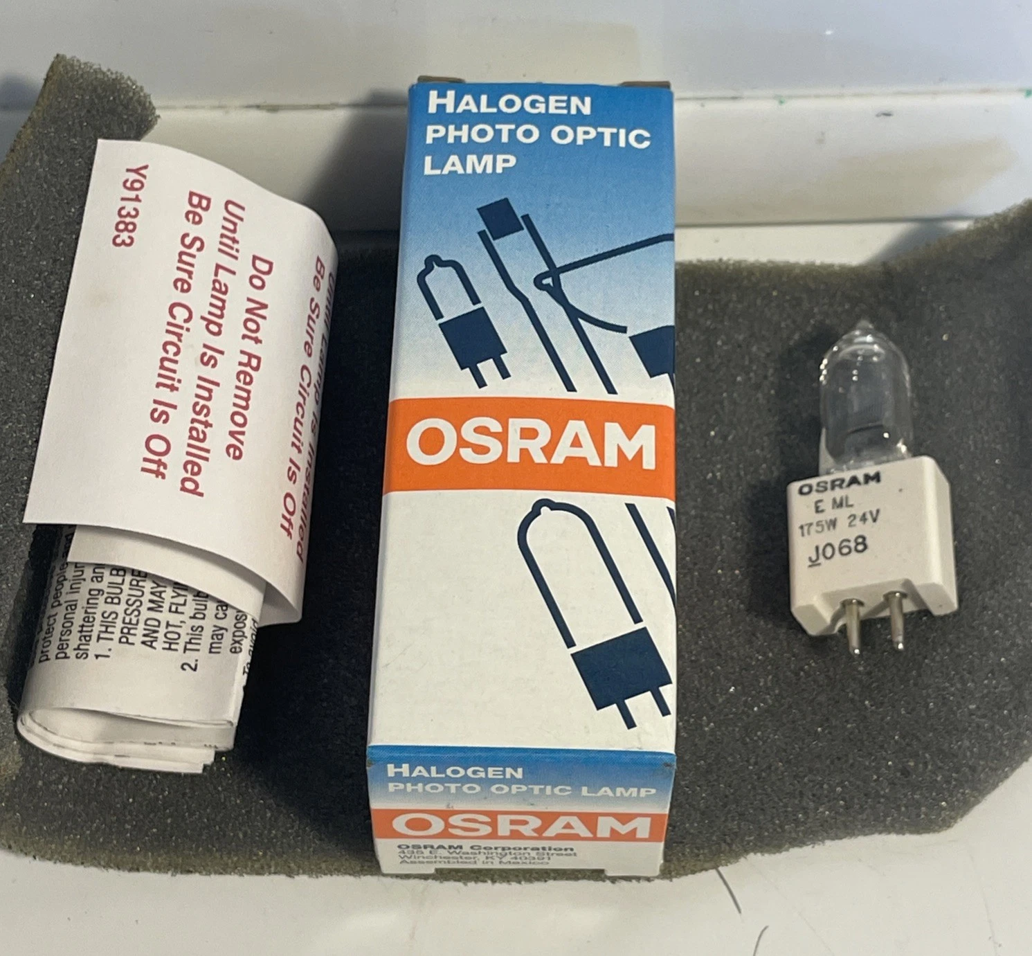 RHEA- Osram Eml 54371 (175W/24V) Halogen Photo Optic Lamp New Nos ...
