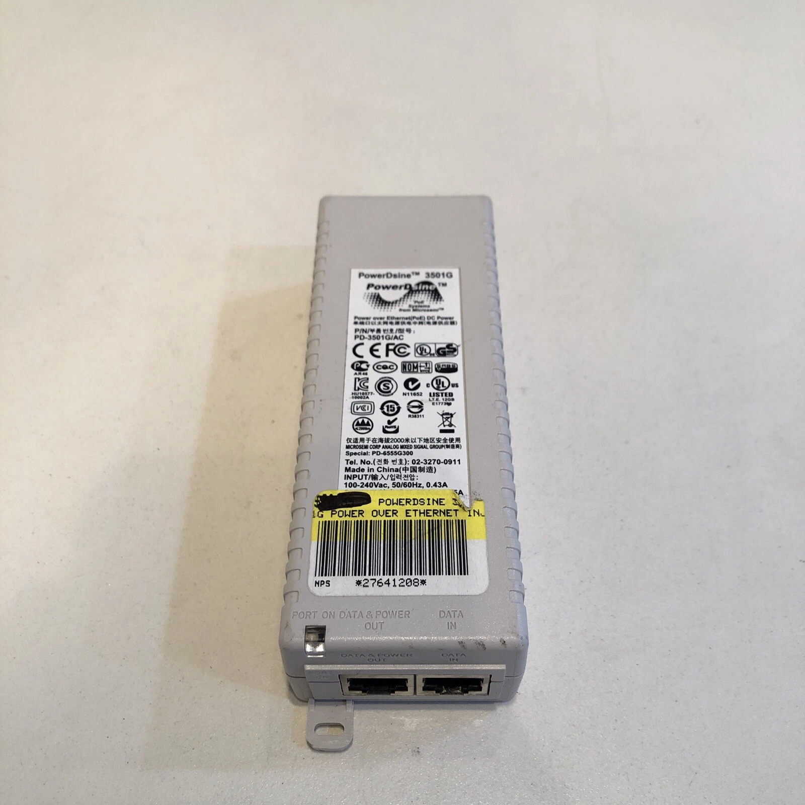 RHEA- Powerdsine Power Over Ethernet Dc Power 1-Port Midspan 3501G No ...