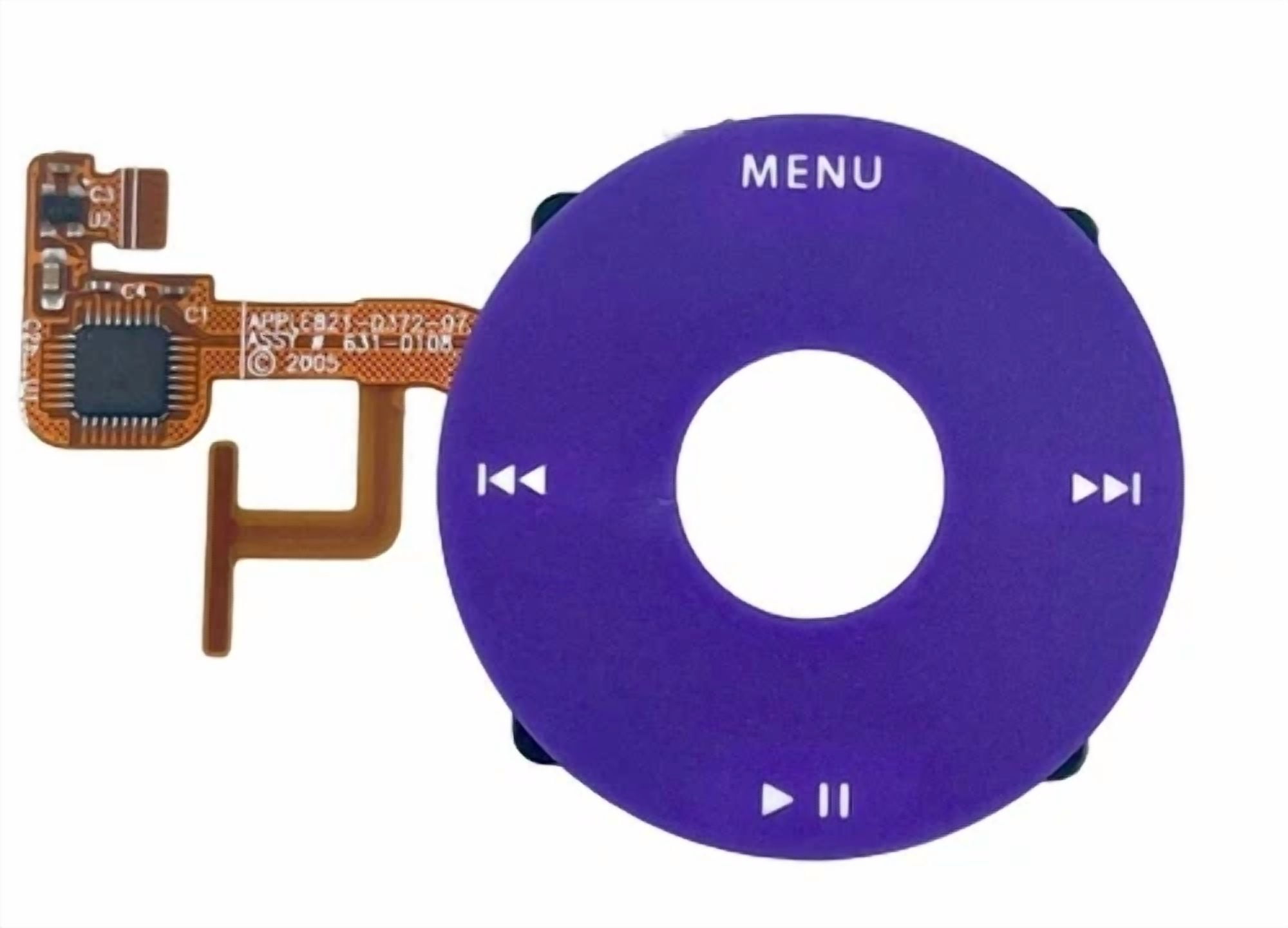RHEA- Purple Click Wheel Flex For Ipod Classic Video 5Th And 5.5 Gen ...