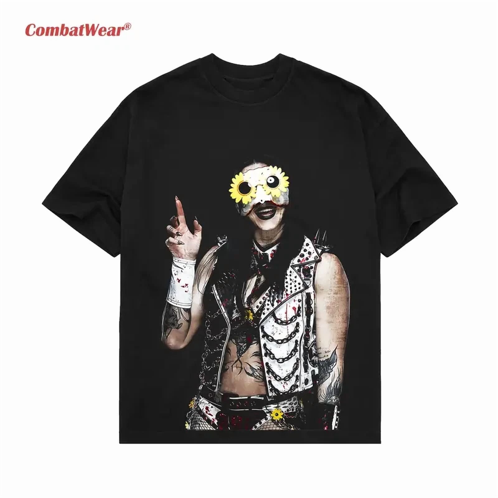 RHEA RIPLEY x TERRIFIER V2 TEE, Wrestling Graphic Tee, Wrestler Shirt ...