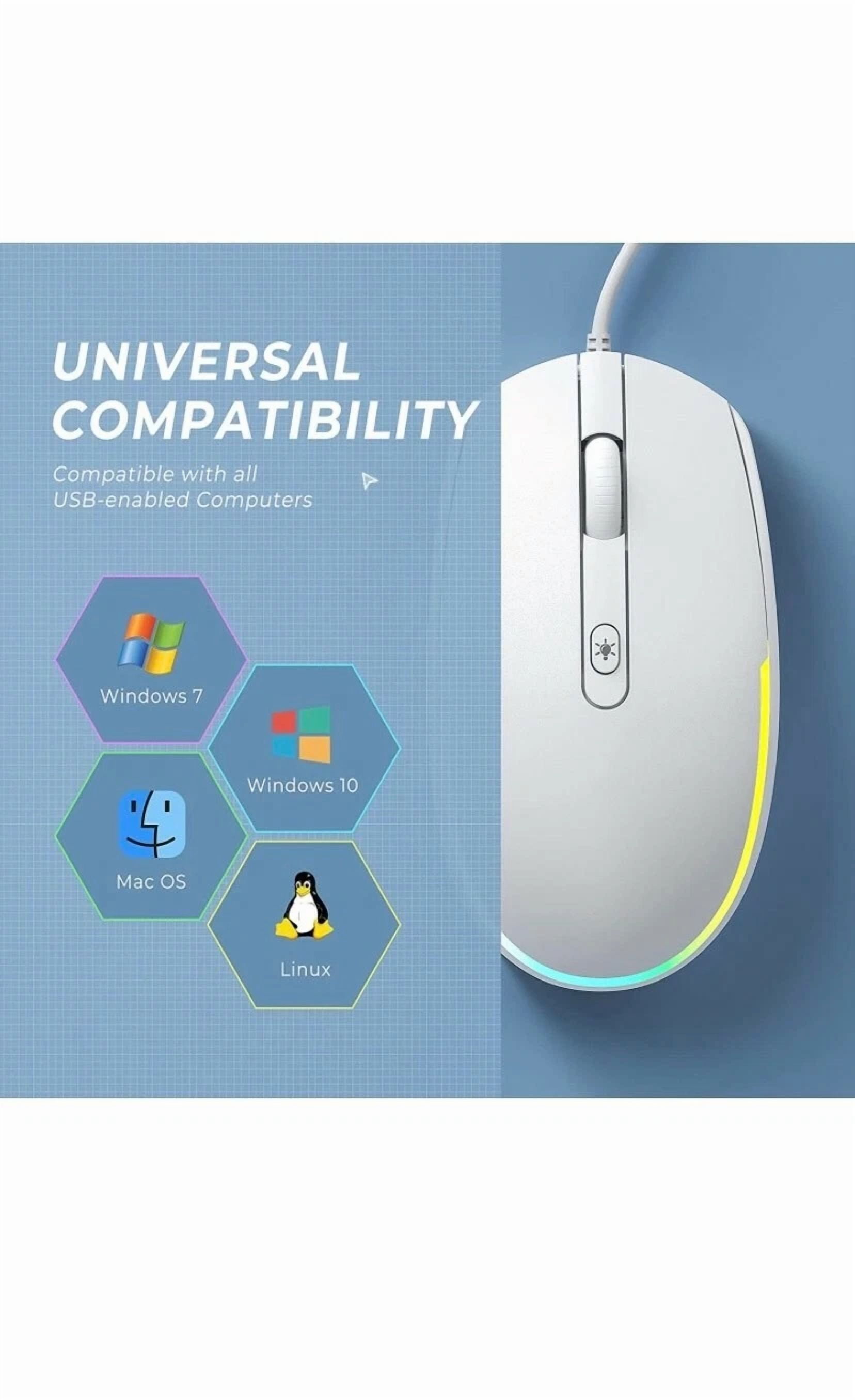 RHEA- Seenda Usb Wired Mouse - Computer Mouse Wired Optical Mice With ...