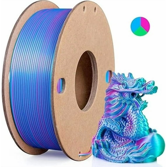 RHEA- Silk Pla 3D Printer Filament Triple Color Silk Pla Filament 1 ...