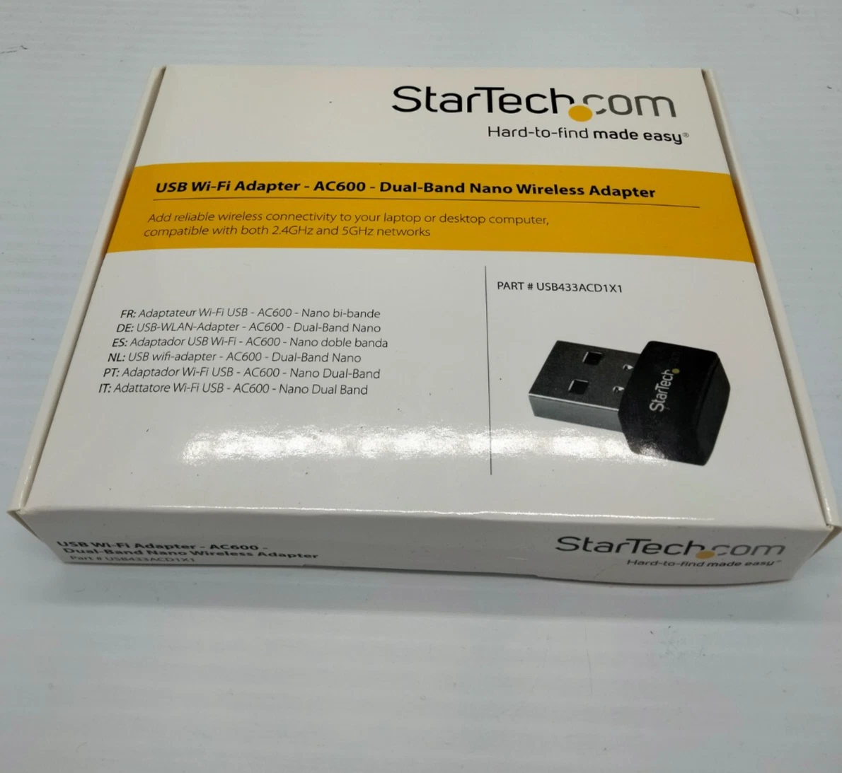 RHEA- Startech Dual Wifi Adapter Band Nano Wireless Usb Usb433Acd1X1 ...