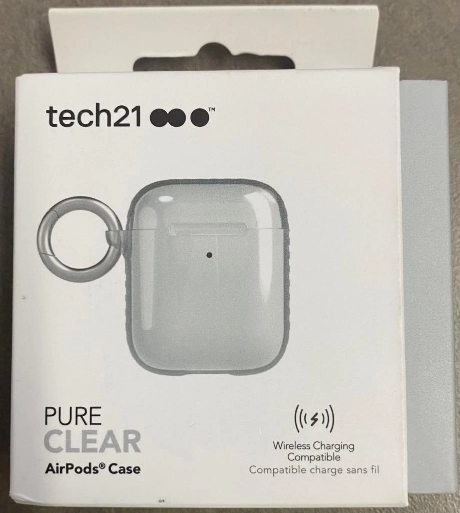 RHEA- Tech21 Pure Clear Case For Apple Airpods 1St And 2Nd Gen - Clear ...