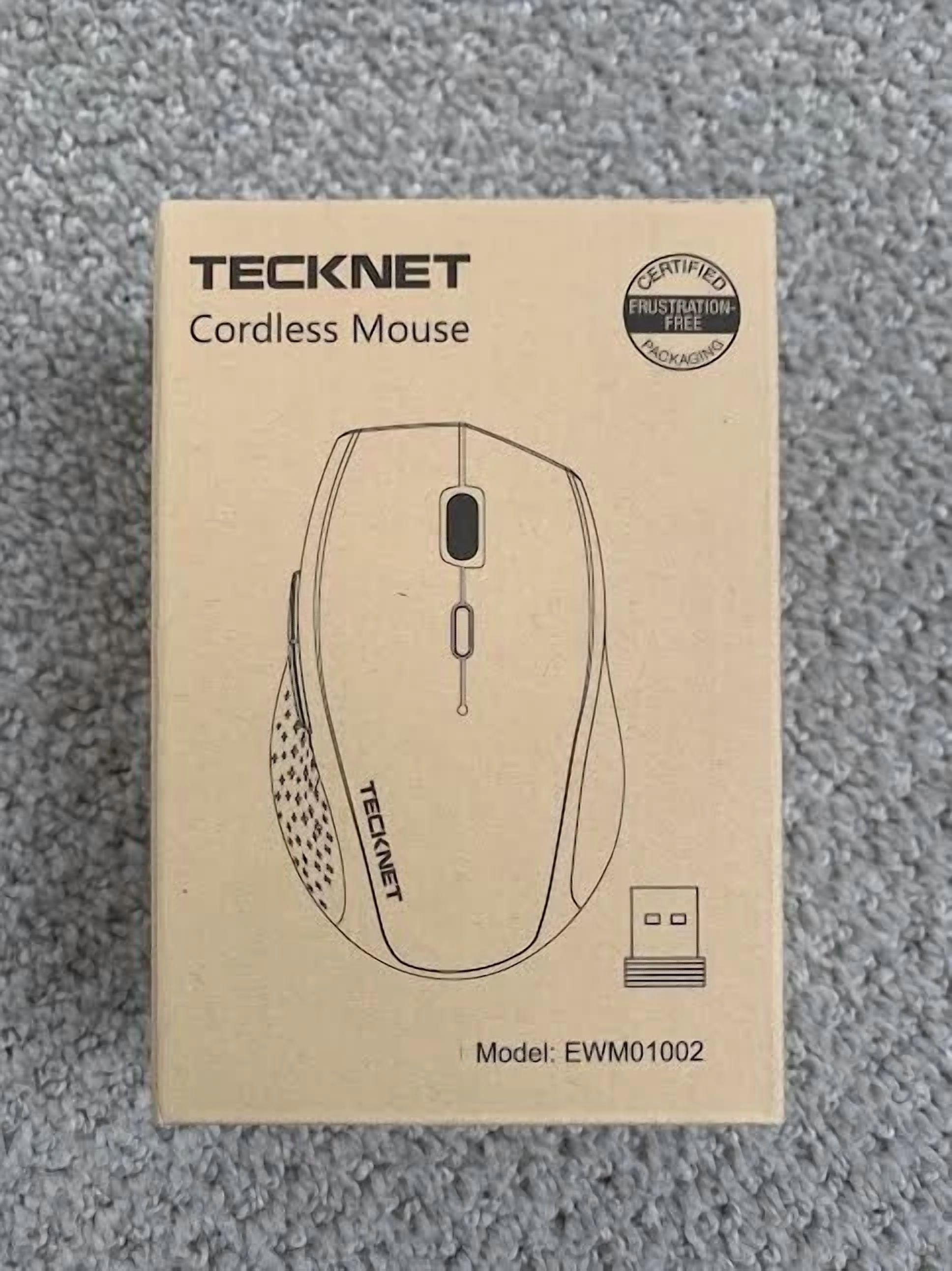 RHEA- Tecknet - Ewm01002 - Cordless Mouse - Black- New - Walmart.com