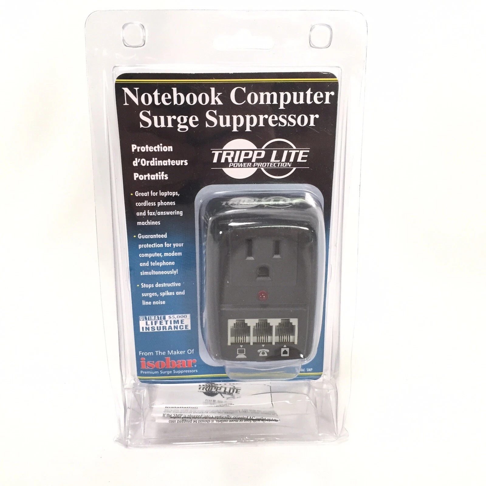 RHEA- Tripp Lite Smp Notebook Computer Surge Suppressor With Rj11 Line ...