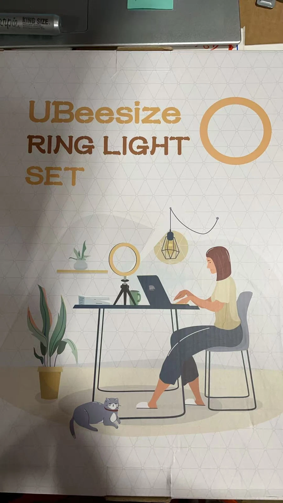 RHEA- Ubeesize 10In Ring Light Bi-Color W/Tripod, Phone Holder, And ...