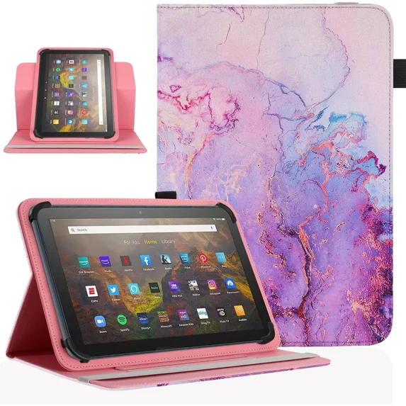 RHEA- Universal 10-10.1 Inch Android Tablet Case, 360 Degree Marble ...