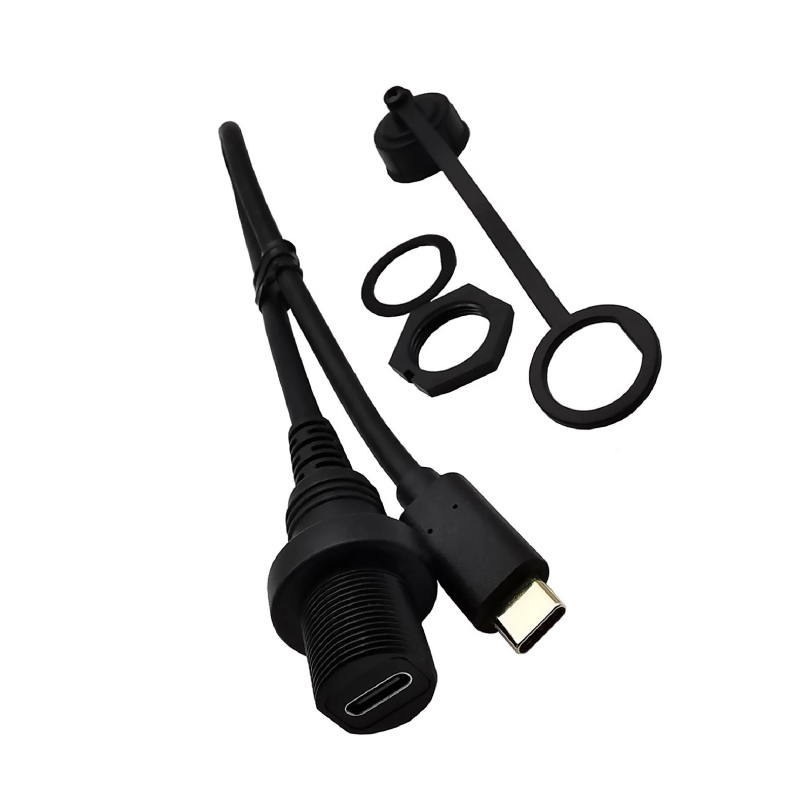RHEA- Usb 3.1 Type-C Male To Female Auto Yacht Dashboard Extension ...