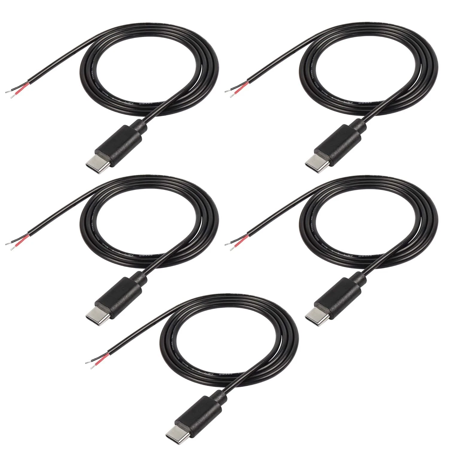 RHEA- Usb Type-C Pigtail Cable Extension Power 22Awg 5V 3A Usb-C Type C ...