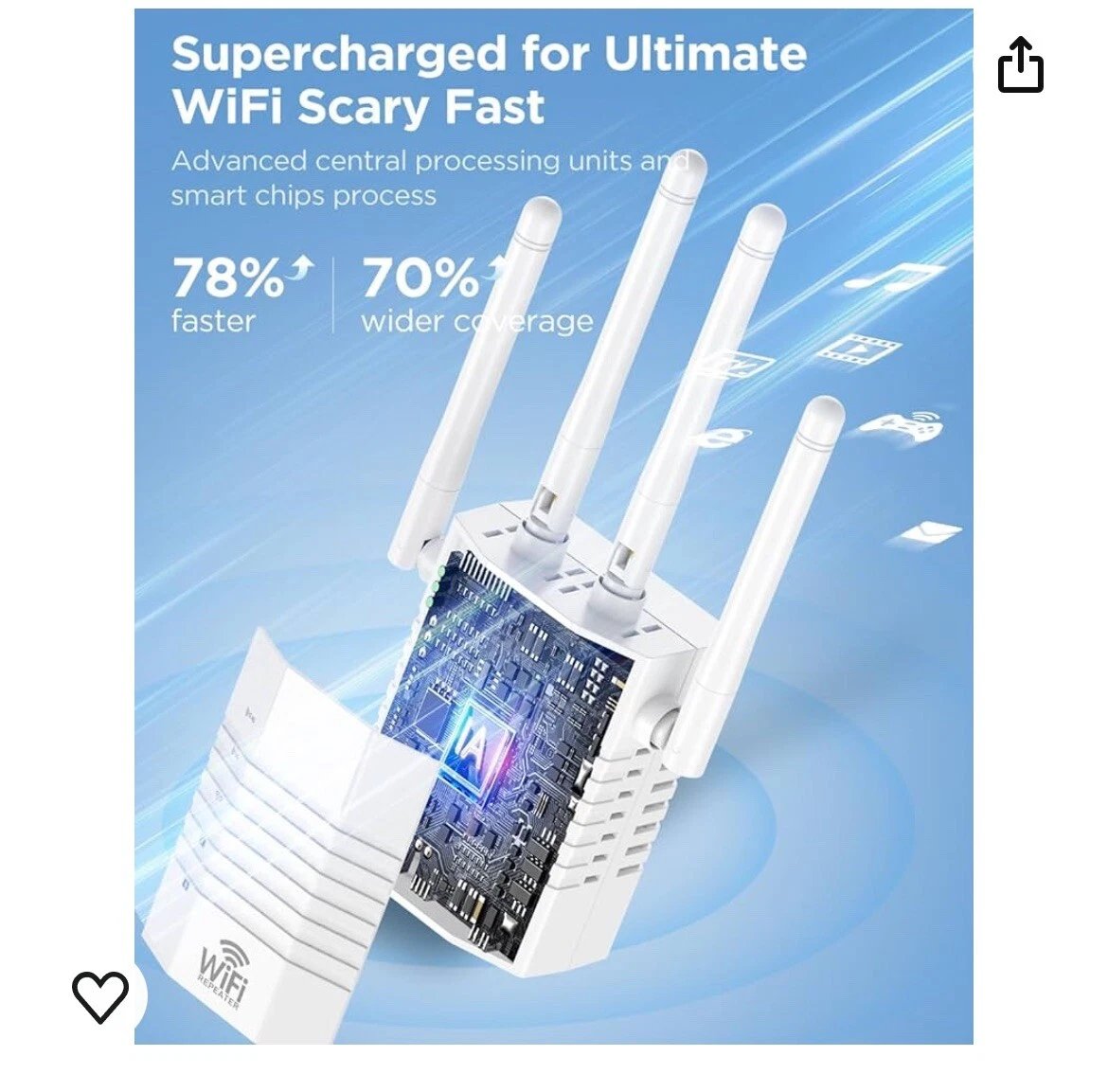RHEA- Wifi Range Extender - Walmart.com