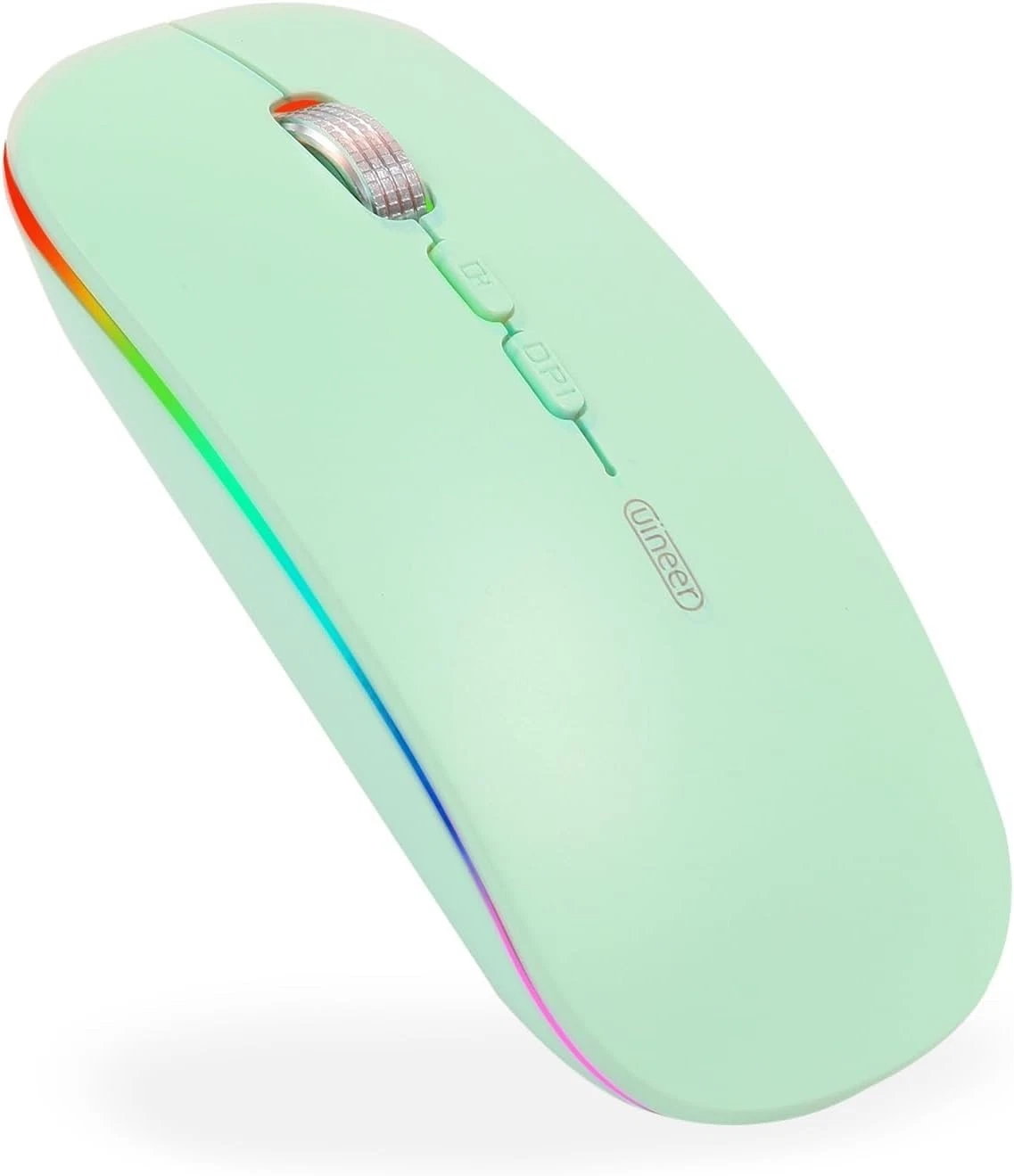 RHEA- Wireless Silent Mouse Bluetooth, Rechargeable Led (Bt 5.1+2.4G ...