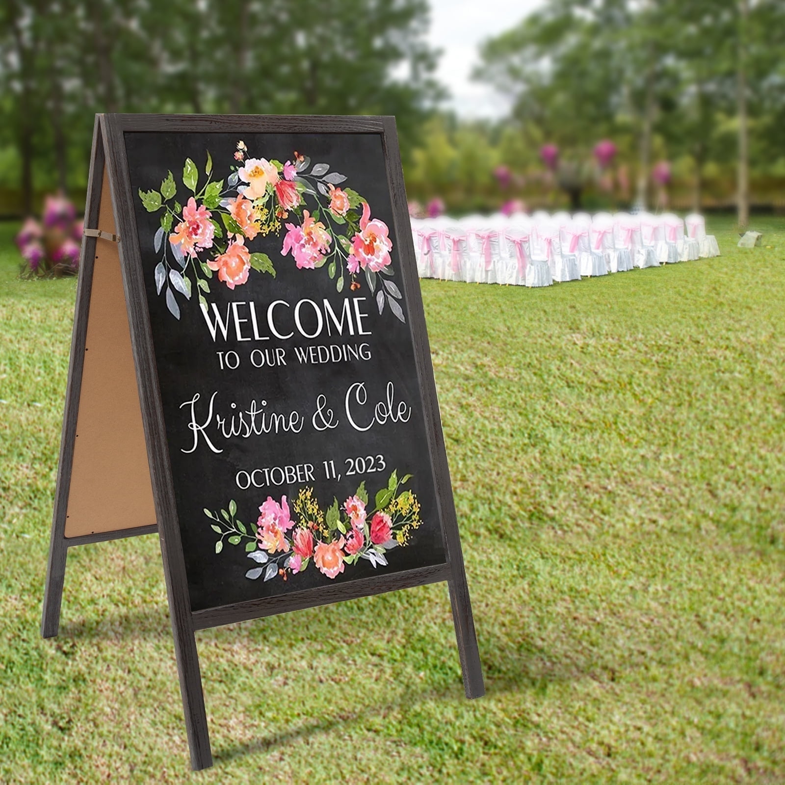 RHF 22" x 40" Chalkboard Sign,Standing Chalkboard Easel,A Framed ...