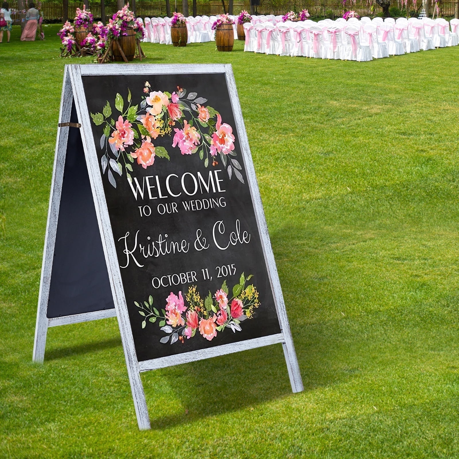 RHF 22" x 40" Standing Chalkboard Easel, Chalkboard Sign, A-Framed ...