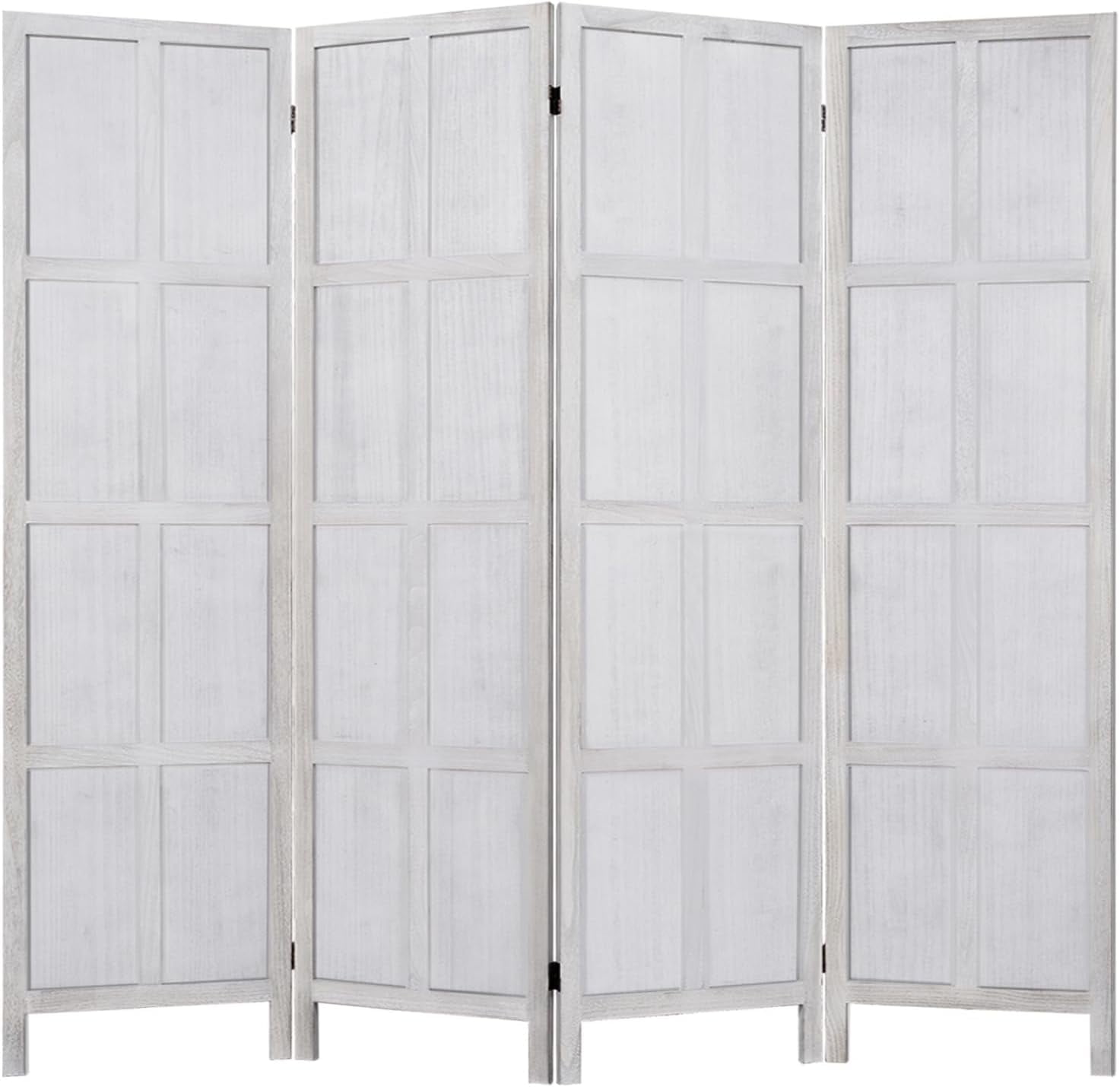 RHF 6 Ft.Tall Room Divider with Stand 19" Each Panel Rustic Folding ...