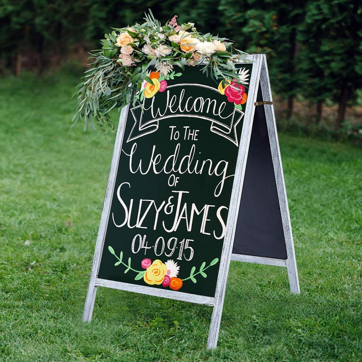 RHF Double Sided Chalk Board Sign,Chalkboads Sidewalk Sign,Sandwich ...