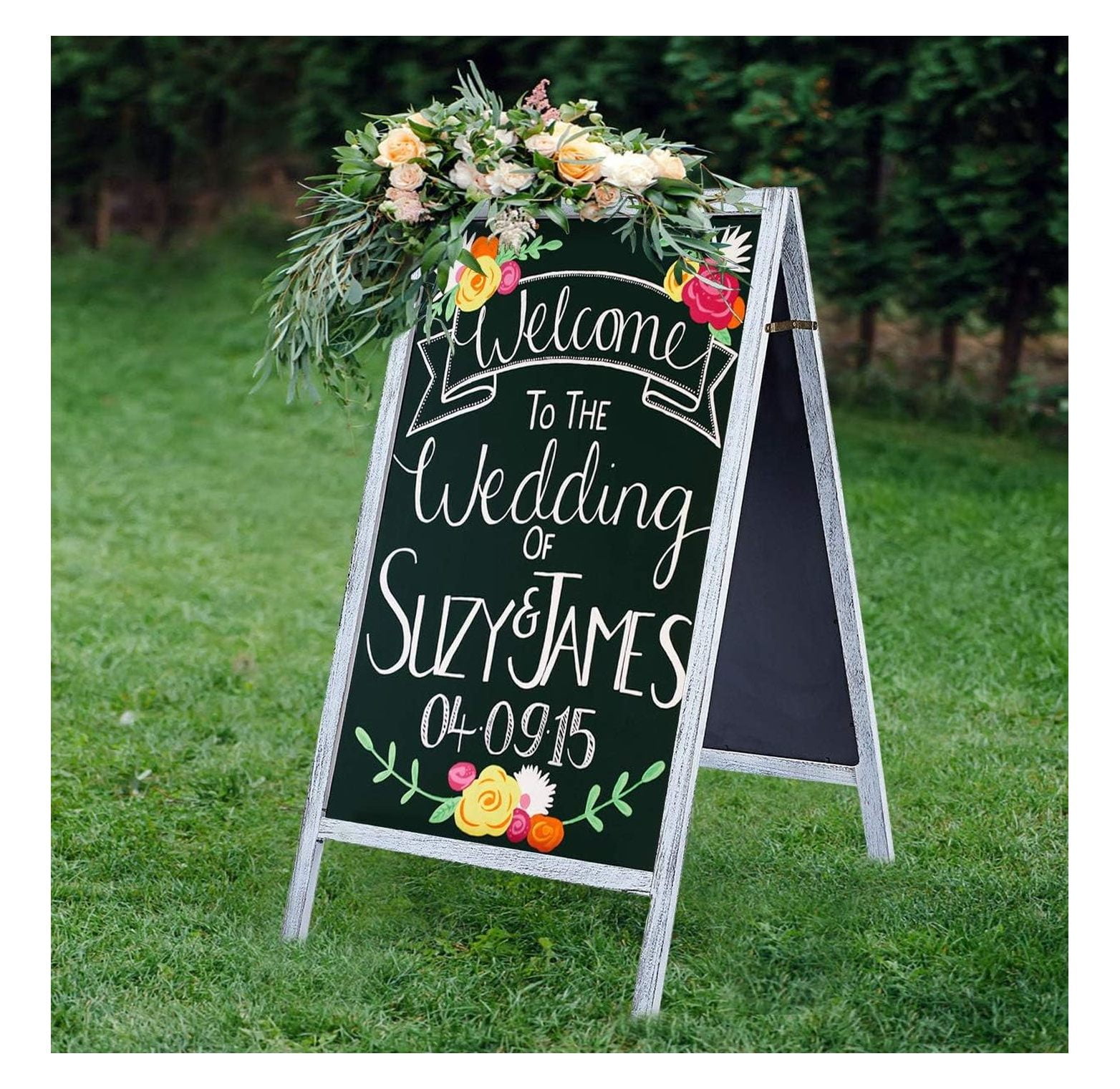 RHF Double Sided Chalk Board Sign,Chalkboads Sidewalk Sign,Sandwich ...