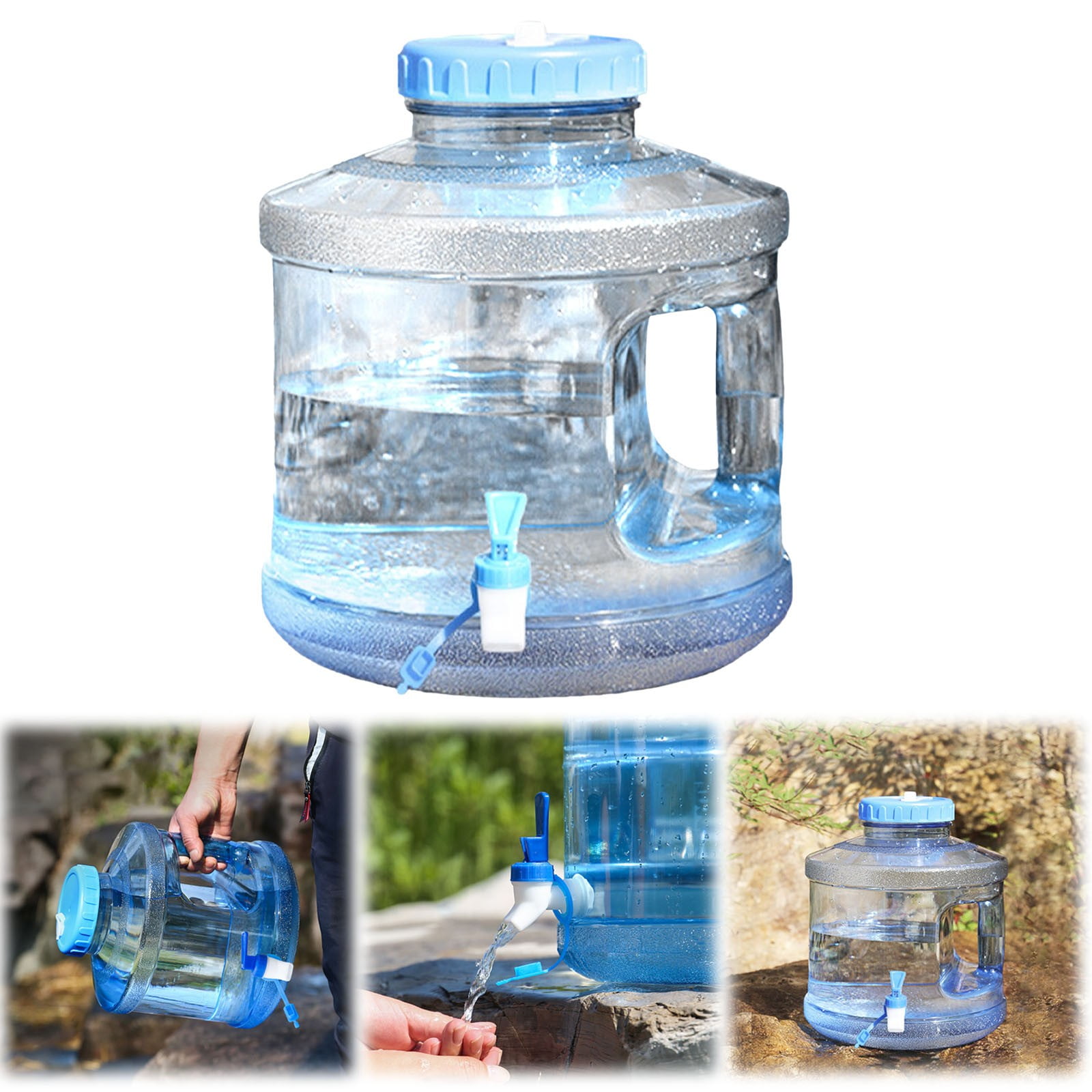 RHKT 2025 Water Container with Tap 2 Gallons Camping Water Jug Water ...