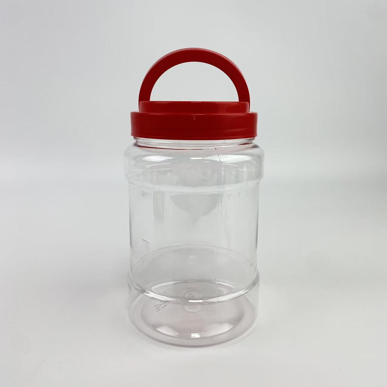 RHMJOC Plastic storage drums,Clear Plastic Storage Jars with Lids ...