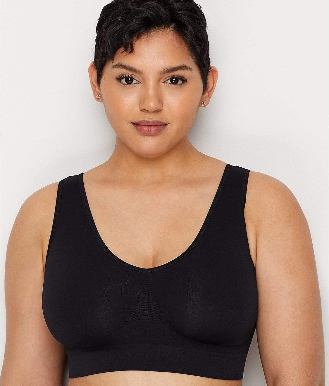 RHONDA SHEAR Black Ahh Seamless Leisure Bra, US X-Small, NWOT - Walmart.com