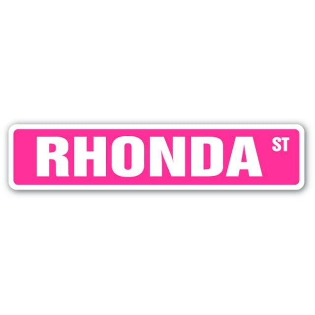 RHONDA Street Sign Childrens Name Room Sign | Indoor/Outdoor | 36" Wide ...