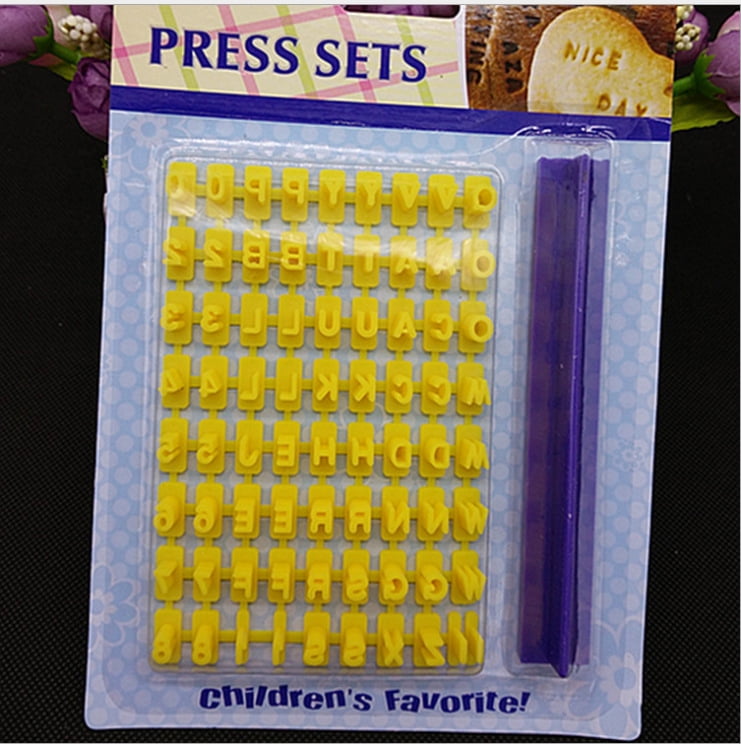 RHOO Baking Tools English Alphanumeric Symbol Seal Cracker Mold Type ...
