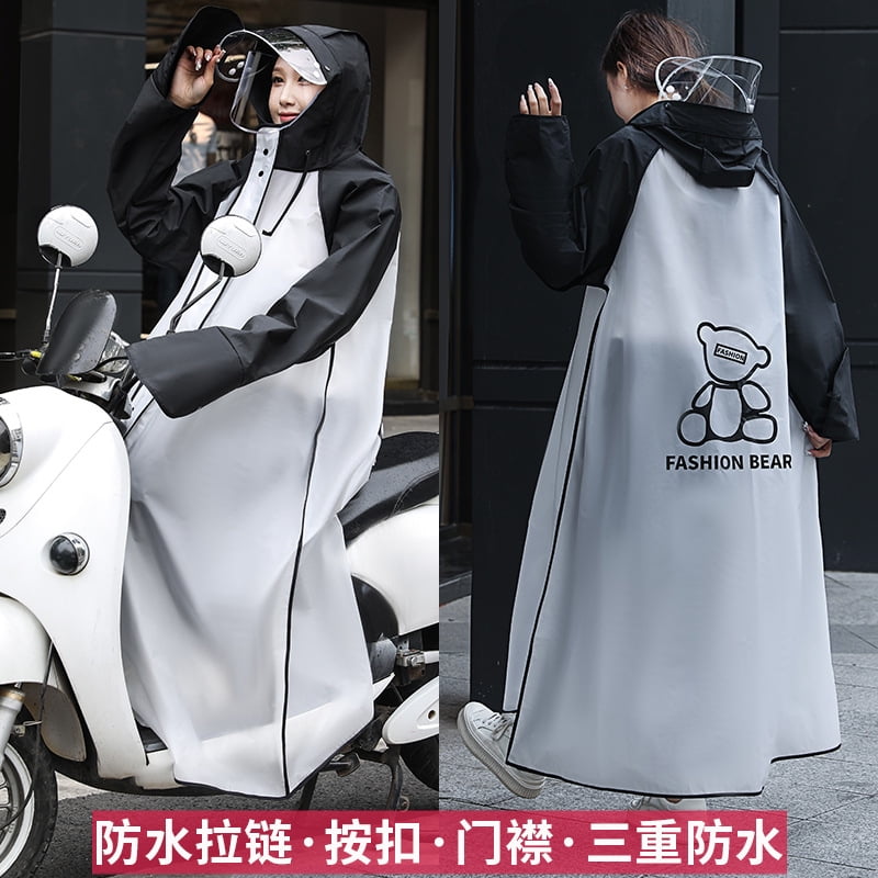 RHOO New raincoat extended rain-proof full body adult electric bottle ...
