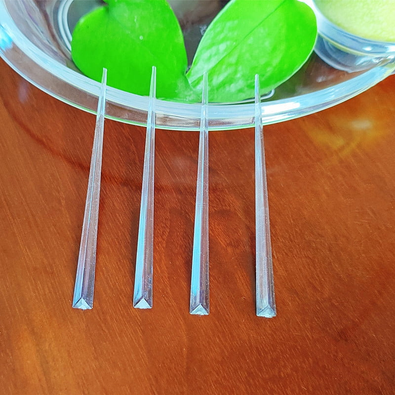 RHOO triangle fruit sign disposable creative fruit fork plastic ...