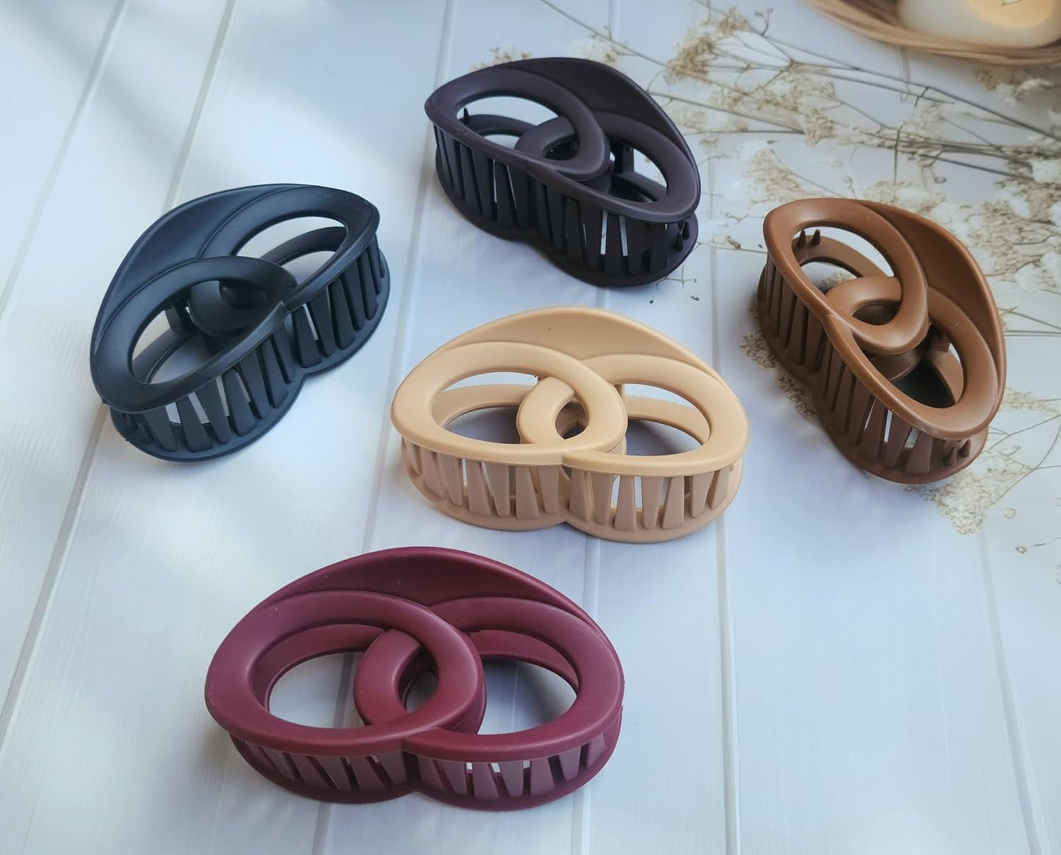 RHOSYN HAIR ACCESSORIES Korean Hair Claw Clips for Girls Women Thick Hair Premium Strong Hold ...