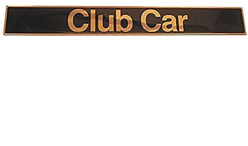 RHOX Club Car DS Golf Cart Front Name Plate/Emblem - Black/Gold (1982 ...