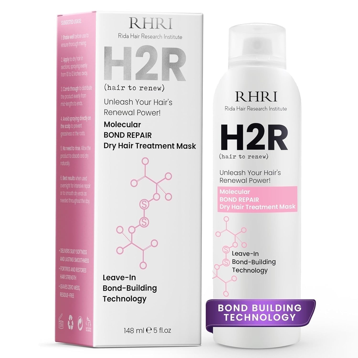 Rida Hair Research Institute Bond Repair Leave In Hair Mask, 5 oz ...