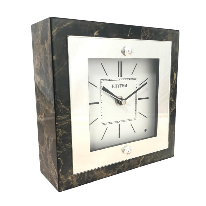 RHYTHM Royal Series Clock Piano Finished CaseMirror Finished GlassPearl ...
