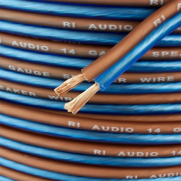 RI Audio 14 Gauge Speaker Wire CCA Car Audio Home Theater 50 Ft Section ...