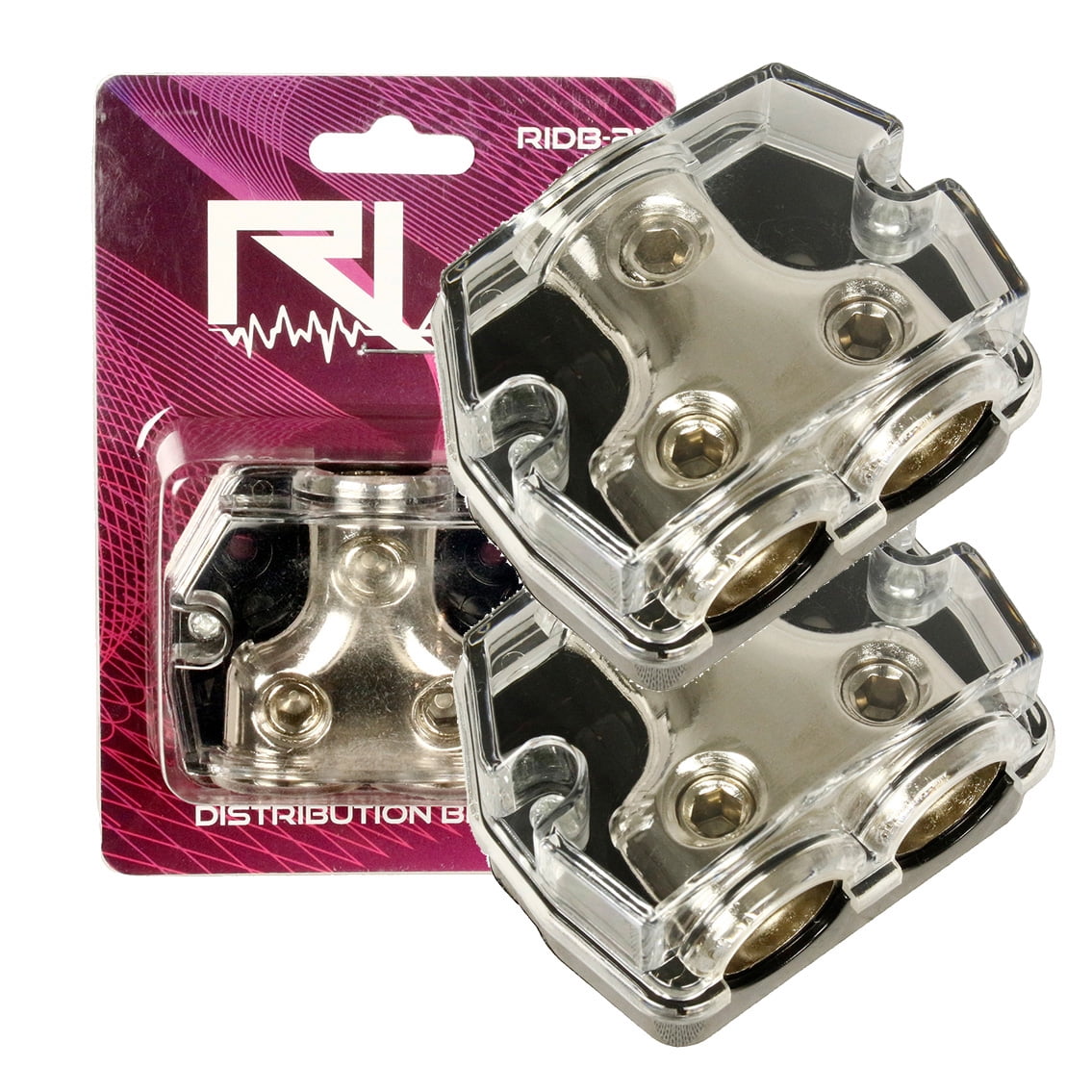 RI Audio Distribution Block 0 Gauge In Two 0/4 Gauge Out Car Audio ...