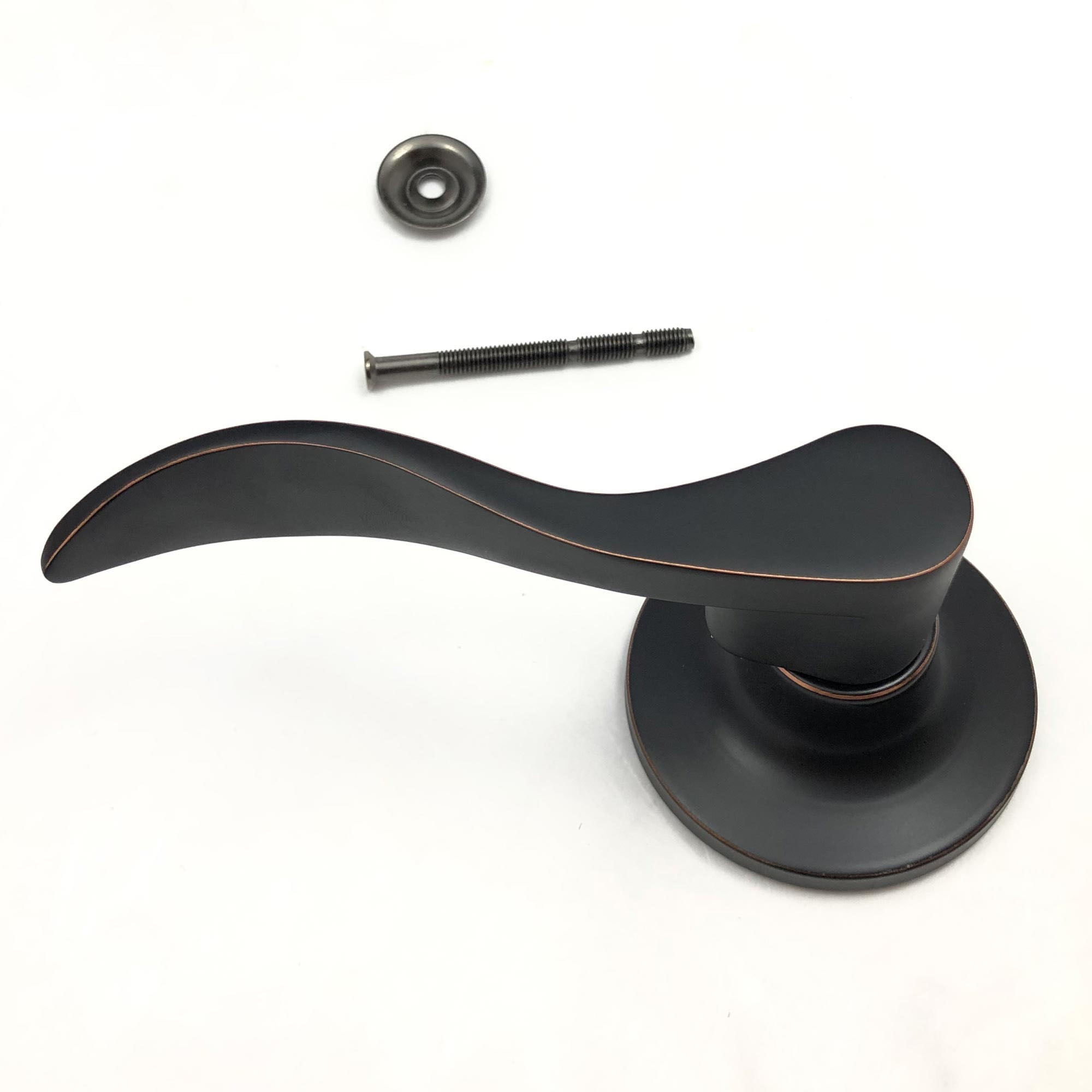 RI-KEY SECURITY Dummy Closet Door Lock Lever Handle New Wave Style Oil ...