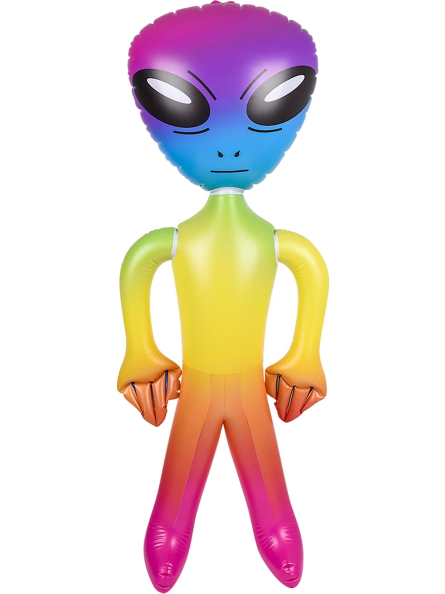RI Novelty Outerspace Extra-terrestrial Galaxy Rainbow Alien Inflatable ...