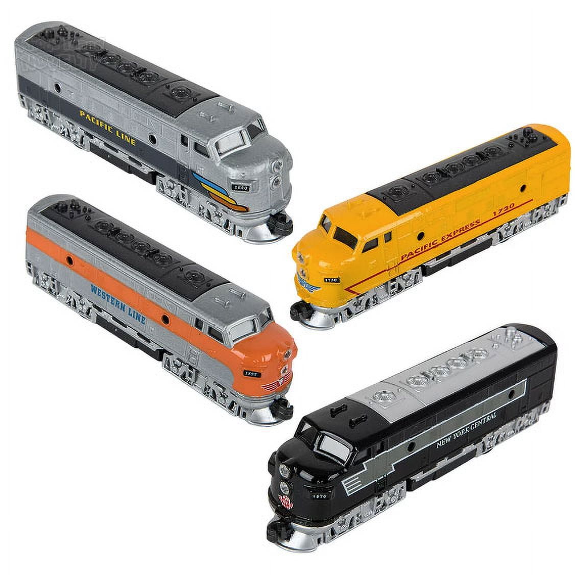 RI Novelty Pull Back Die-Cast Vehicles - SET OF 4 CLASSIC LOCOMOTIVE ...